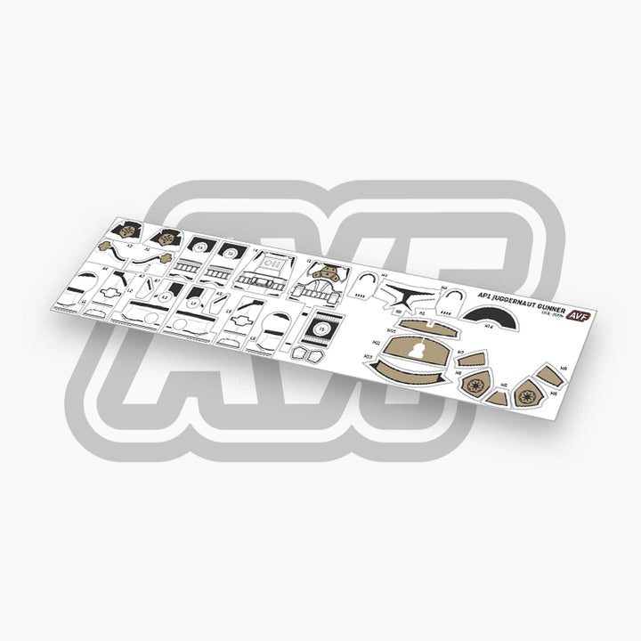 Juggernaut Gunner Decals